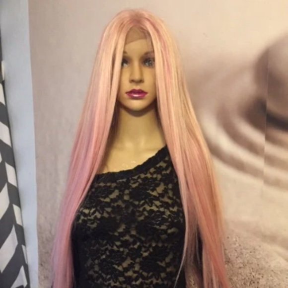Accessories | Pink Lace Front Wig Straight | Poshmark